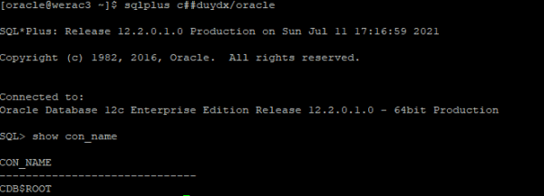 Oracle 12c - Quản lý User trong CDB và PDB - Đào tạo Oracle | dangxuanduy.com