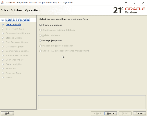 Tạo Oracle Database 21c bằng DBCA - Đào tạo DBA bài bản | dangxuanduy.com