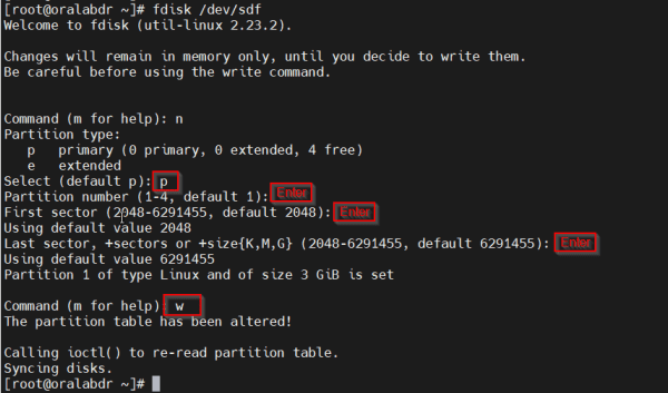 Tạo ASM Disk bằng cách sử dụng ASM Filter Driver